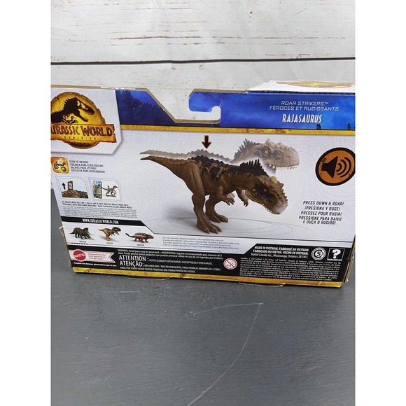 Mattel | Toys | Jurassic World Dominion Roar Strikers Rajasaurus Figure ...